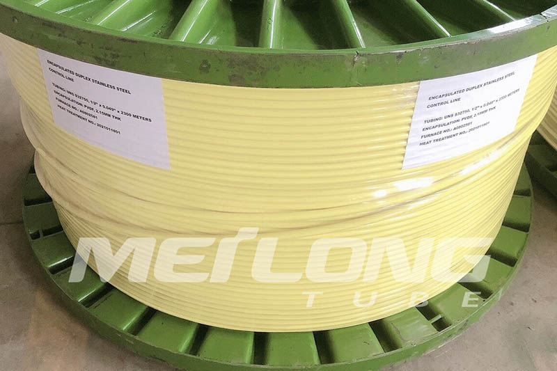 China Santoprene TPV Encapsulated Incoloy 825 Control Line Tubing ...